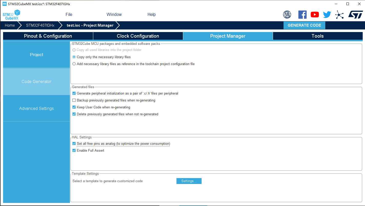 CubeMX + VS Code + Ozone 配置 STM32 开发环境 - Hello World 技术知识库
